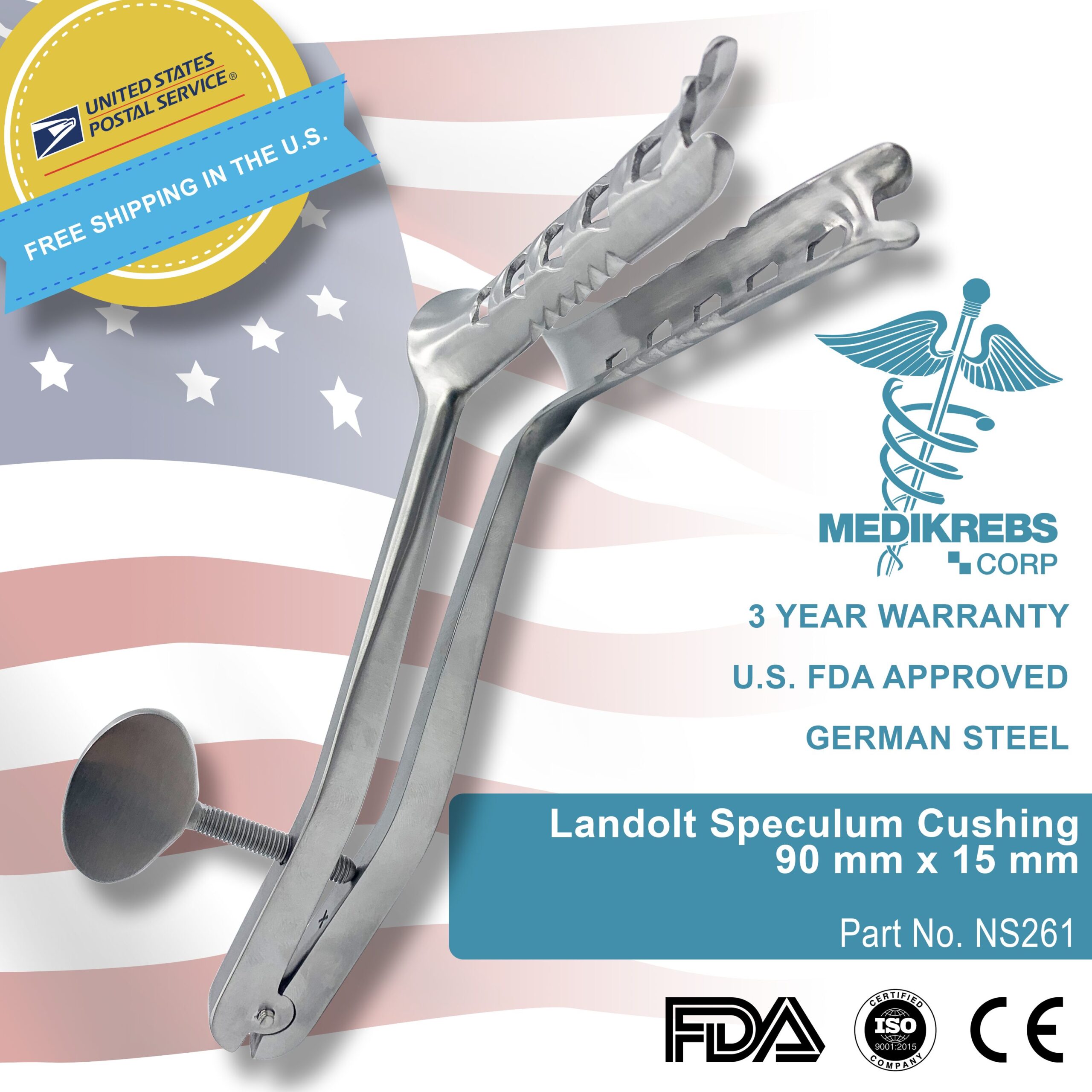 Landolt Speculum Cushing Surgical Instruments - MediKrebs Corp. USA ...
