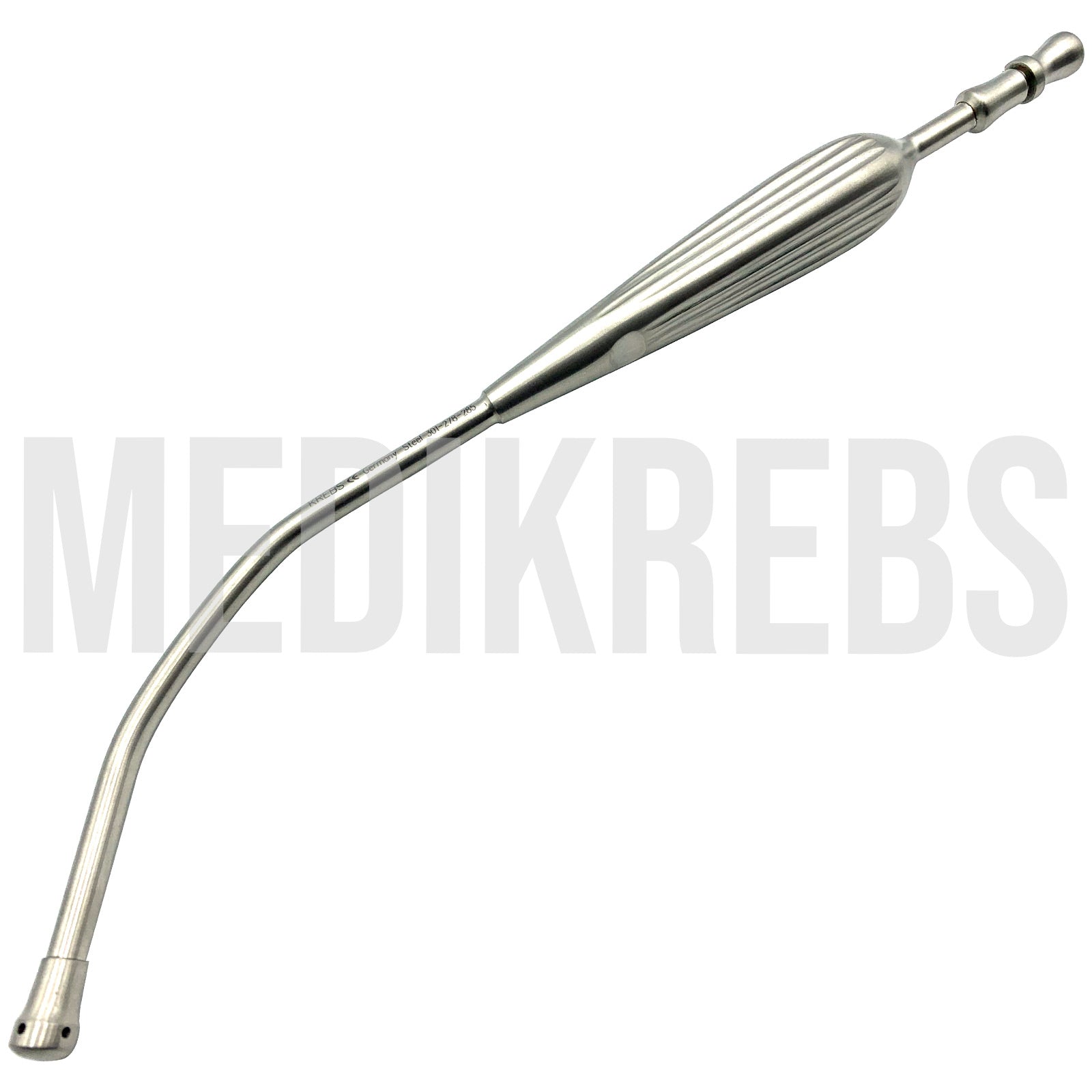 Poole Suction Tube Curved Surgical Instruments - MediKrebs Corp. USA ...